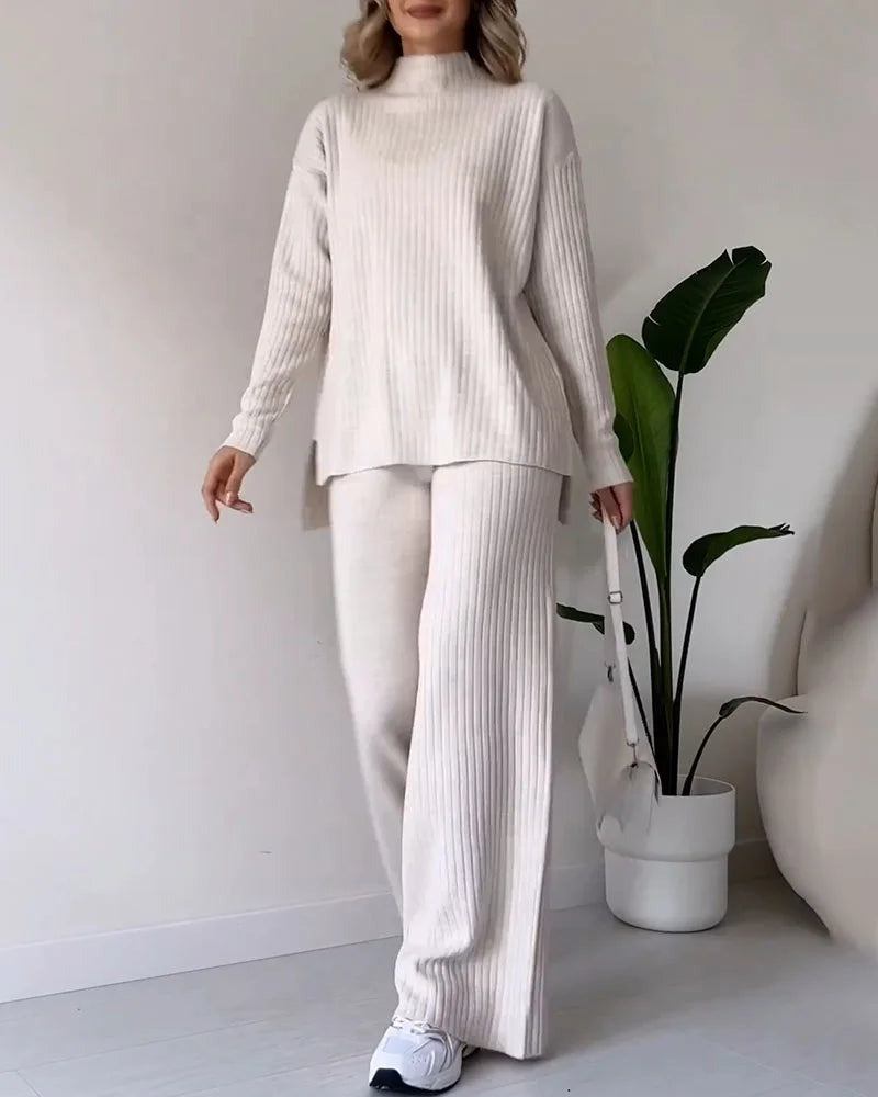 Sienna – Chic Slit Relaxed two-piece set – MORNINGTON THREADS